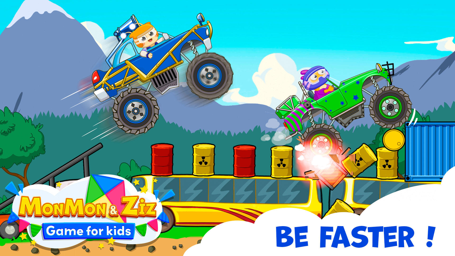 MonMon & Ziz: Kids Car Racing android iOS apk download for free-TapTap