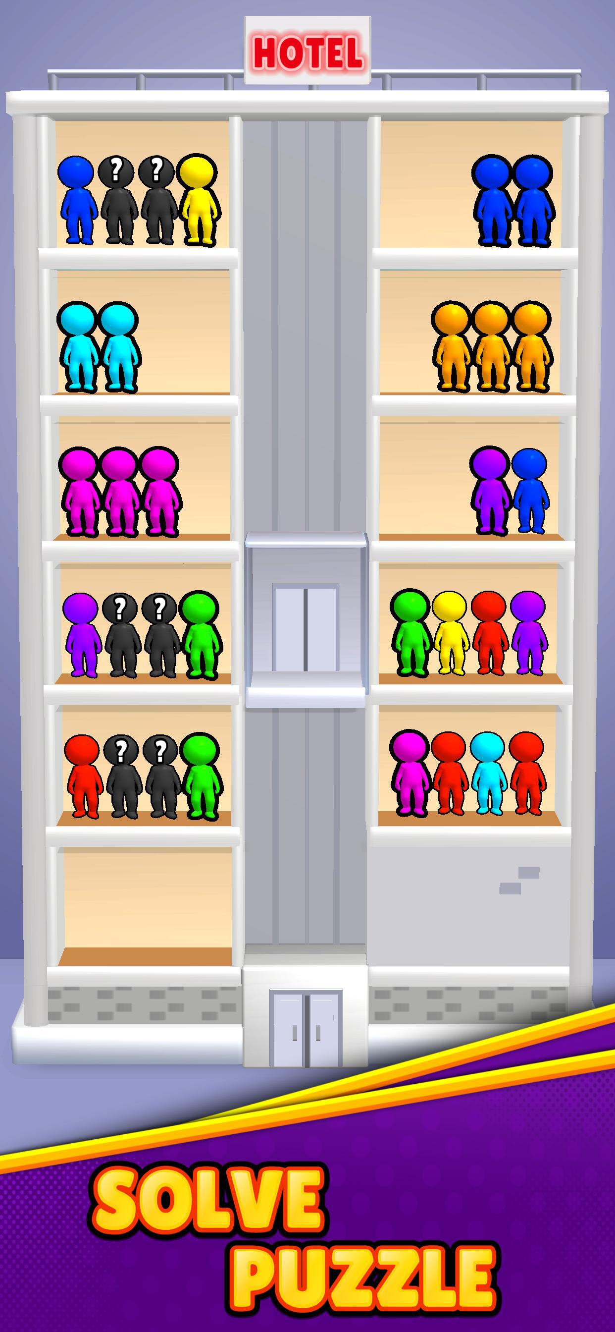 Hotel Sort 3D Stickman Puzzle for Android/iOS - TapTap