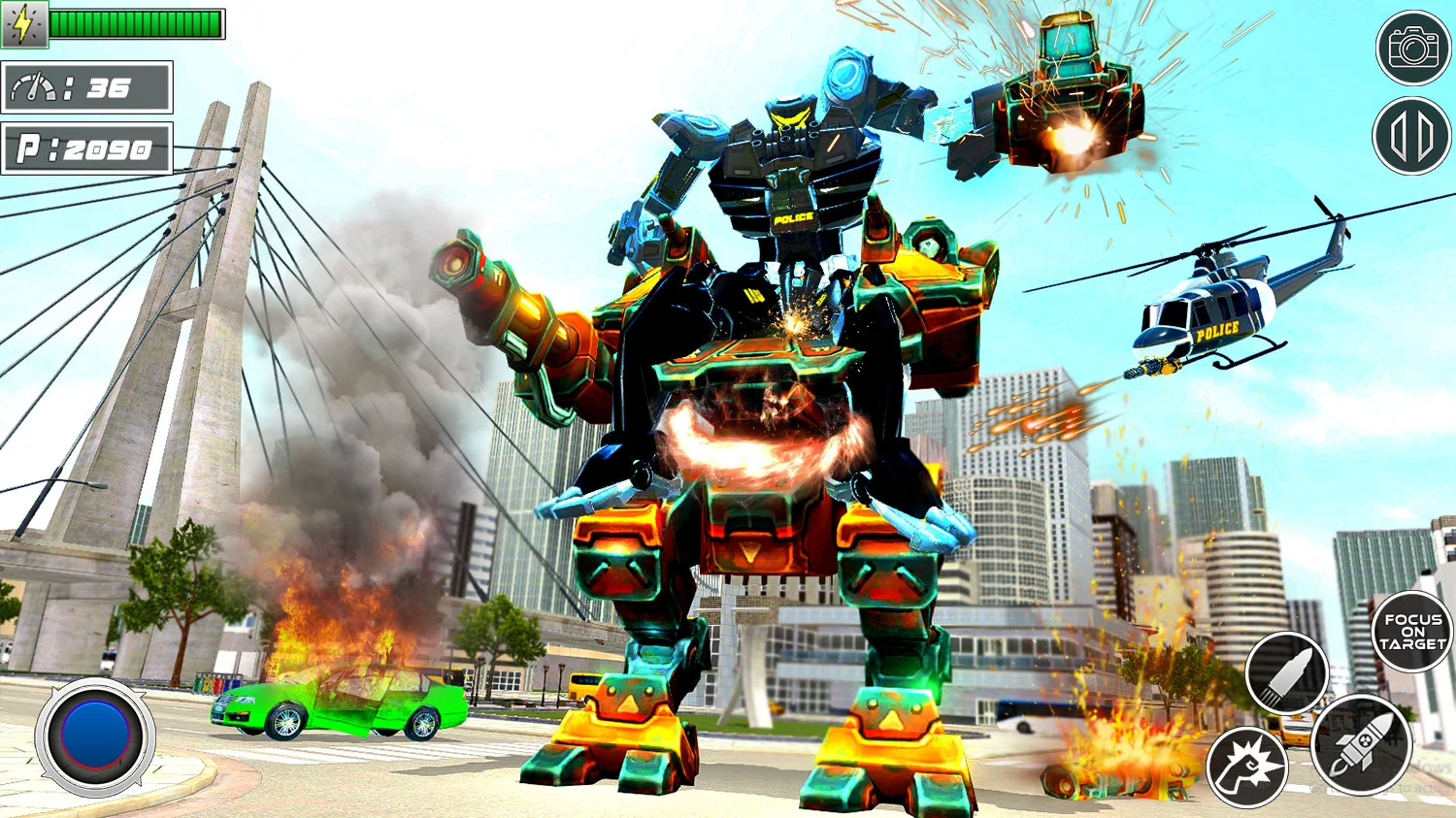 Police Car Robot Cop USA Fight android iOS apk download for free-TapTap