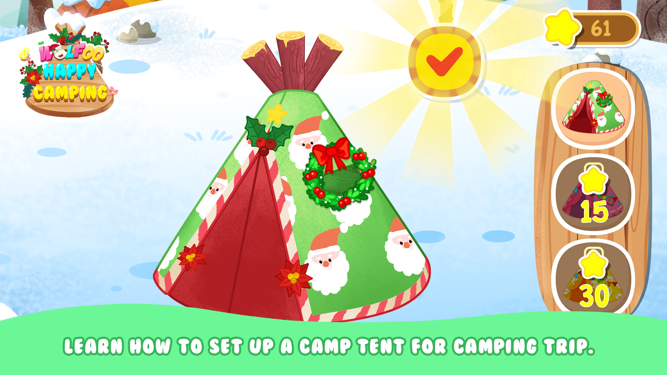 Wolfoo Happy Christmas Camping android iOS apk download for free-TapTap