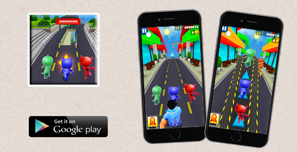 Pj Subway Dash Masks Adventure 3D for Android/iOS - TapTap