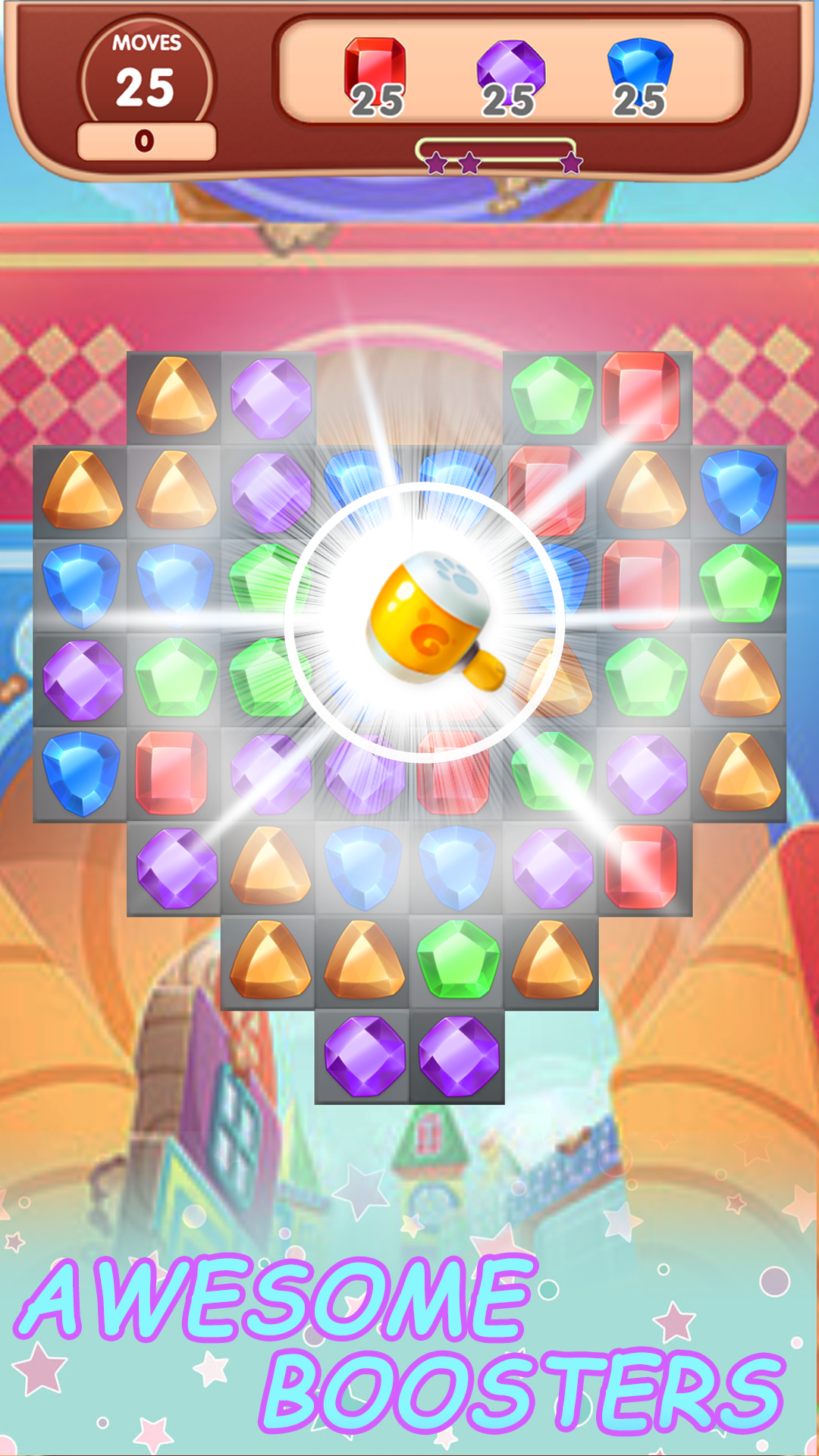 Jewel king match 3 puzzle game android iOS-TapTap