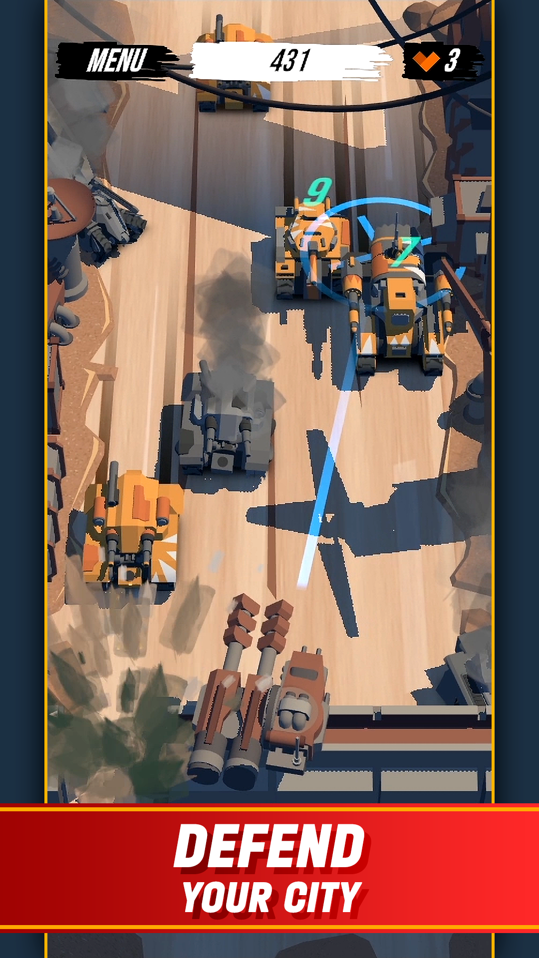 Tank Turret Defense Mad Desert for Android/iOS - TapTap