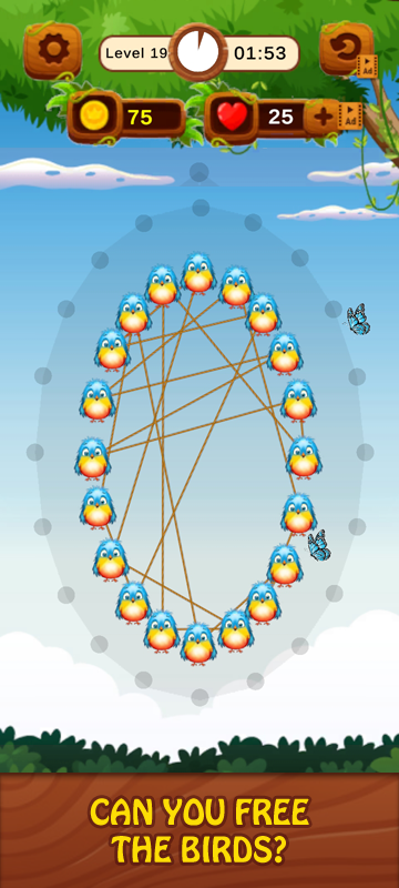 Knotty Birds: Bird puzzle game android iOS apk download for free-TapTap