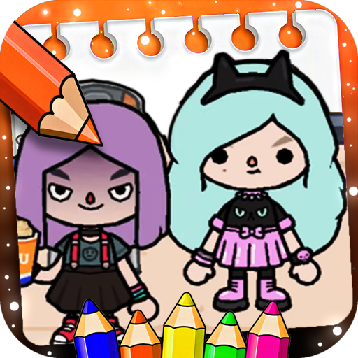 Toca Horror Night coloring for Android/iOS - TapTap