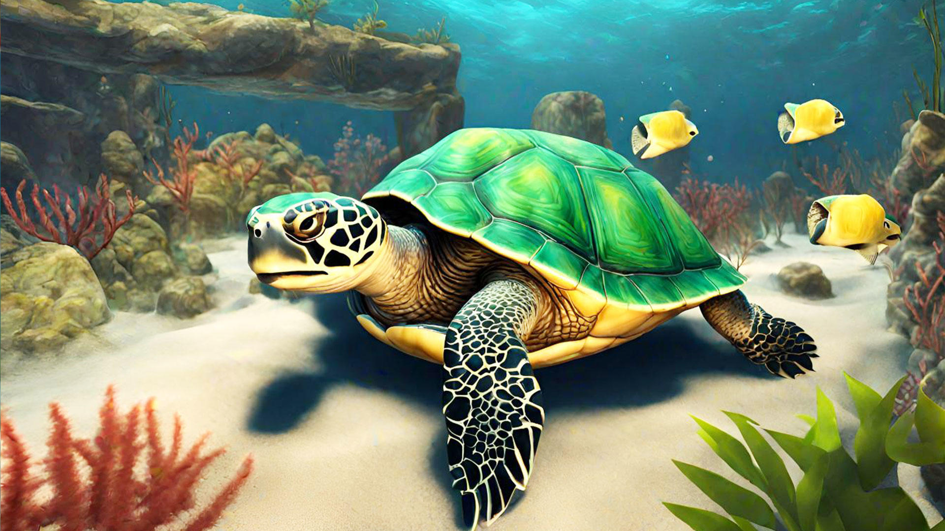 Wild Turtle Family Sim Game 3D android iOS apk download for free-TapTap
