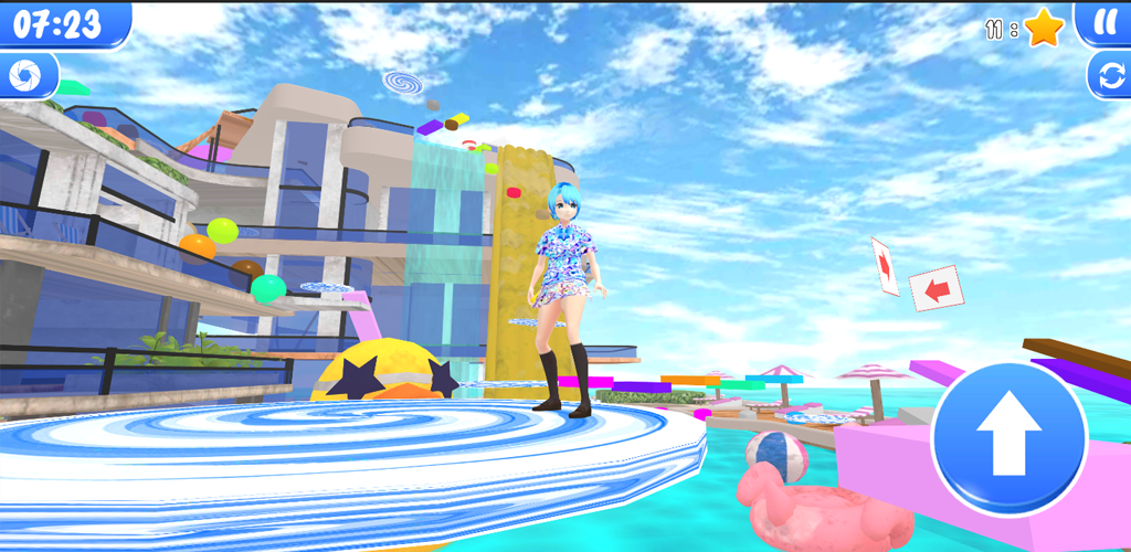 Swimming Pool Anime Parkour android iOS apk download for free-TapTap