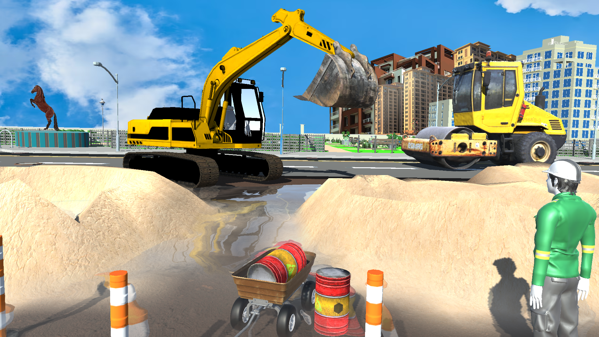 US Construction Games Sim JCB android iOS apk download for free-TapTap