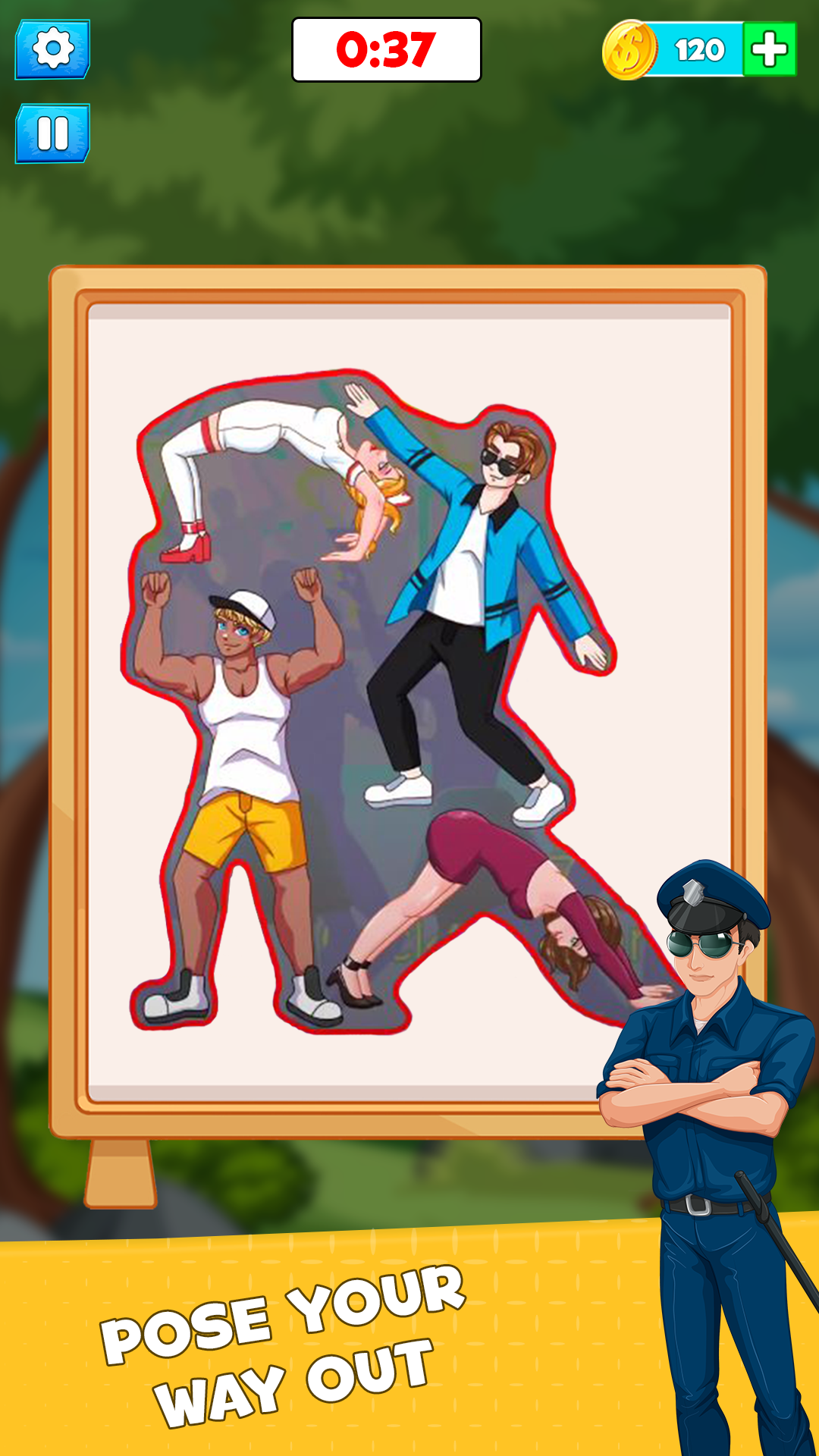 Pose and hide challenge game android iOS-TapTap