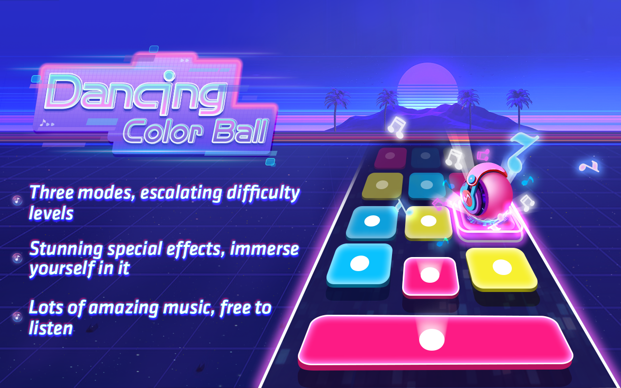 Dancing Color Ball - Newest Addictive Music Game for Android/iOS