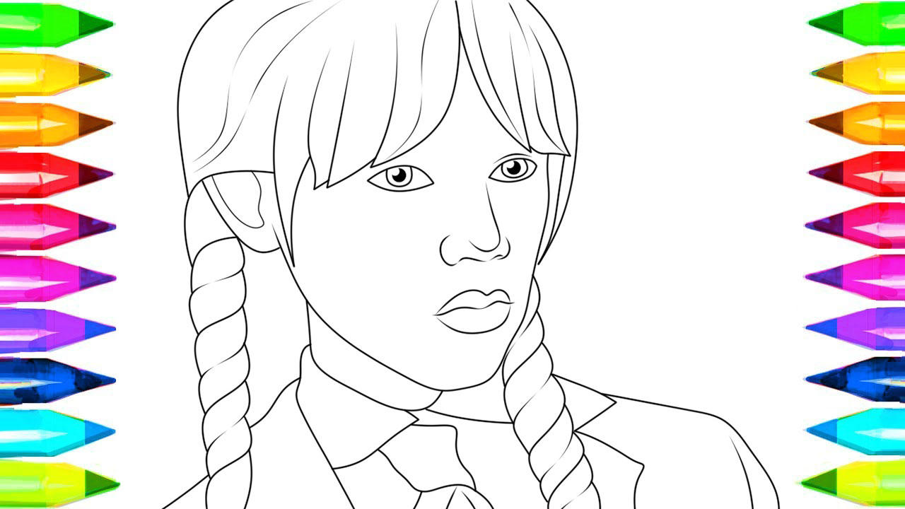 Wednesday Addams Coloring Game android iOS-TapTap