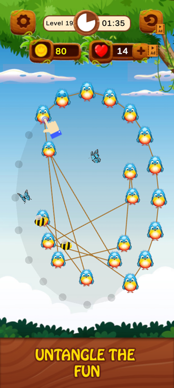 Knotty Birds: Bird puzzle game android iOS apk download for free-TapTap