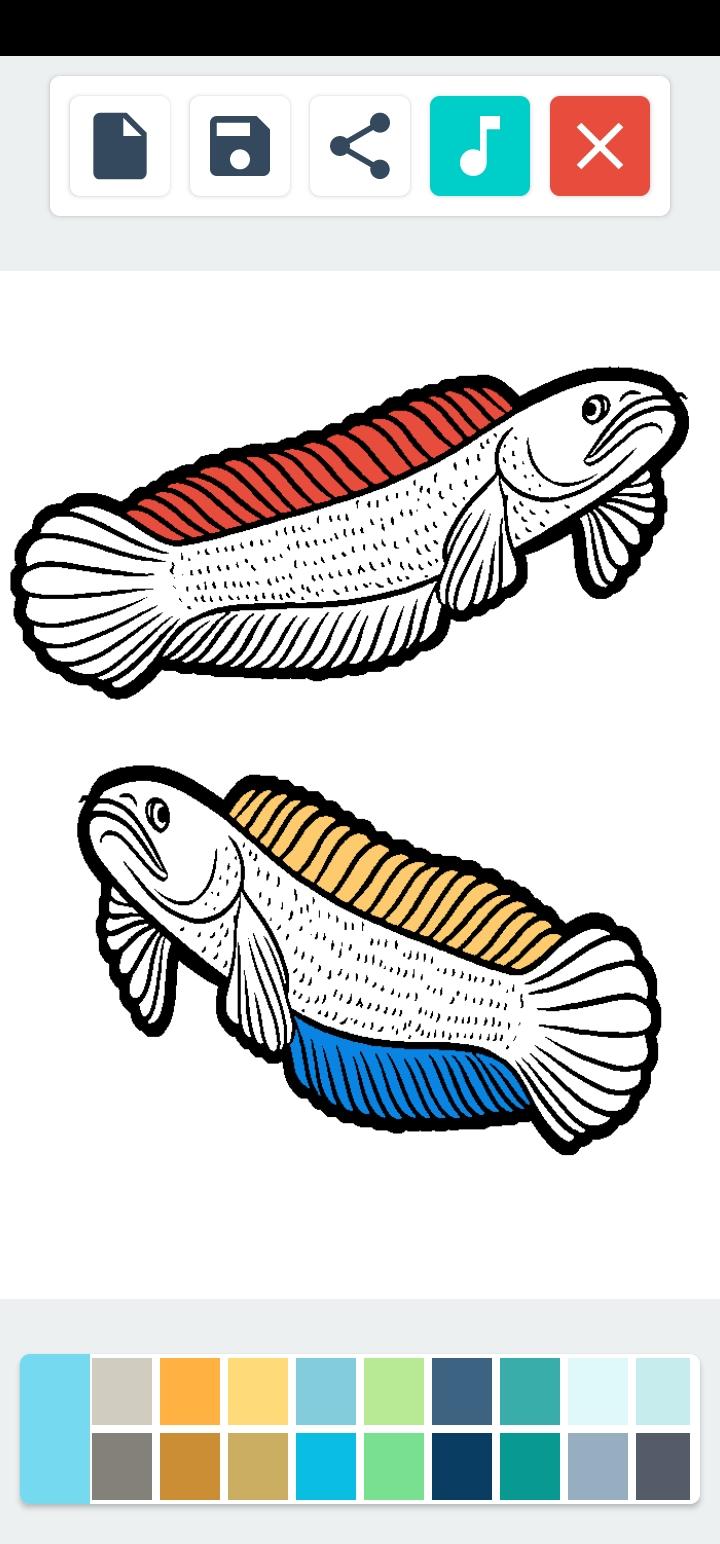 Coloring Ikan Channa Snakehead Android/iOS - TapTap