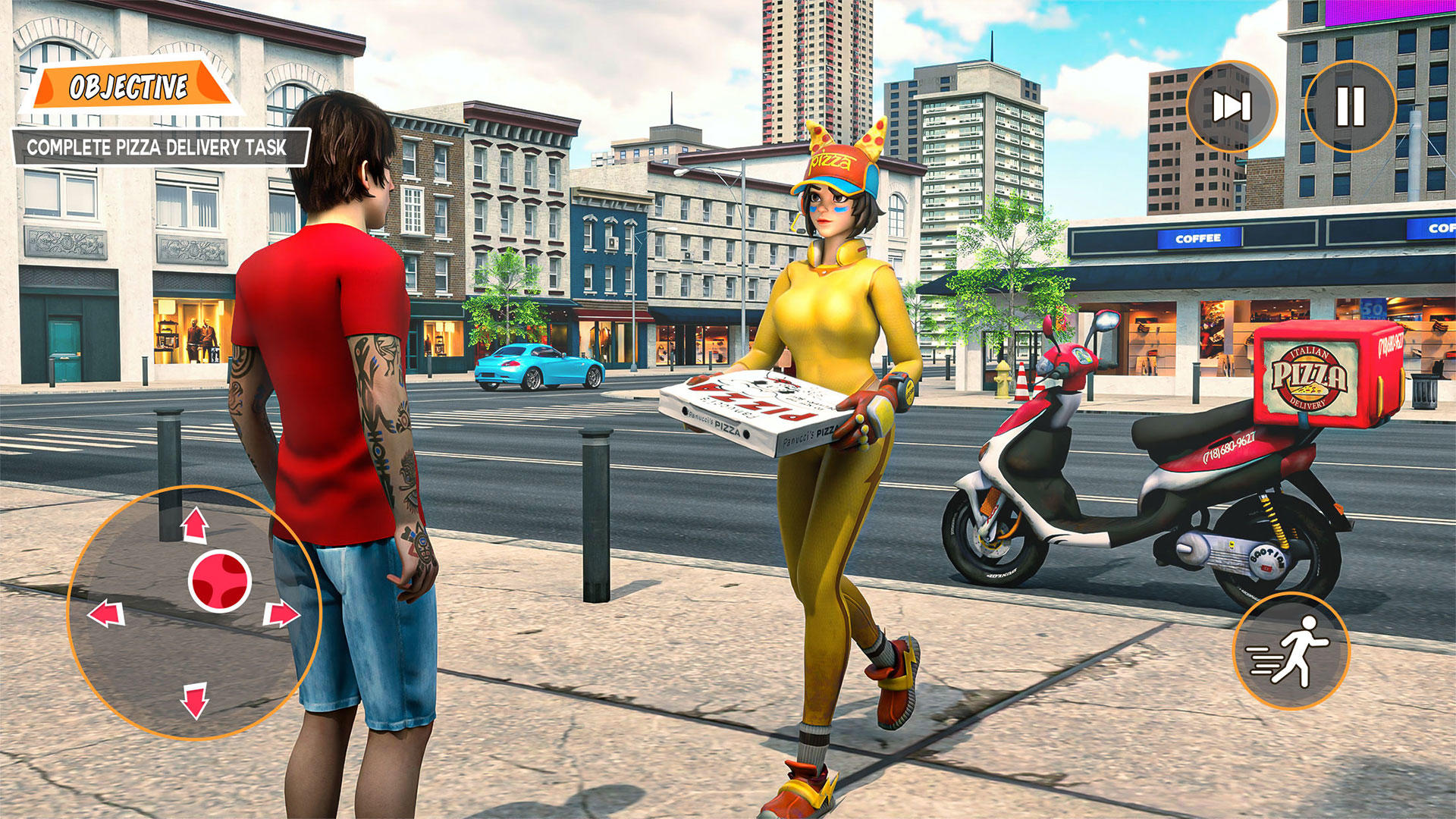 Pizza Delivery Girl Bike Games android iOS apk download for free-TapTap