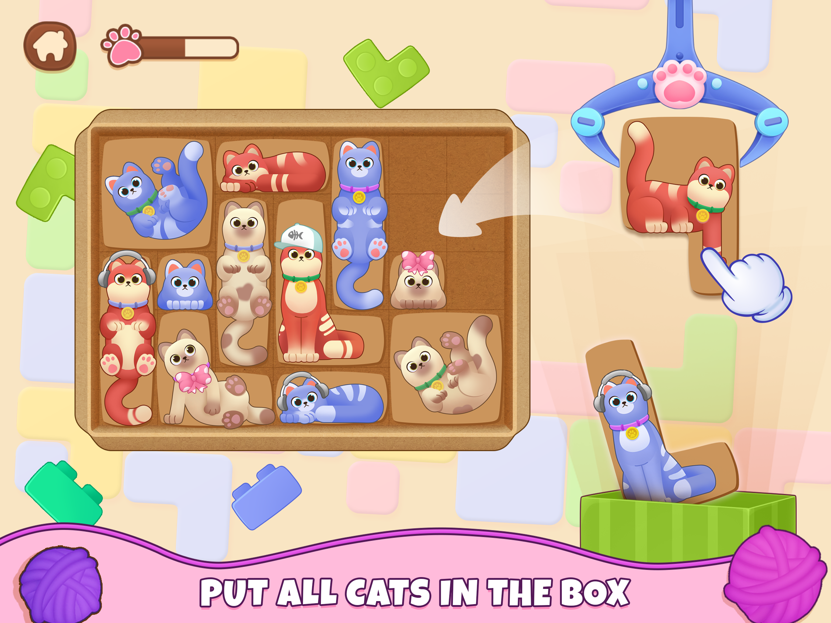 Sliding Block Puzzle Cats Game android iOS apk download for free-TapTap