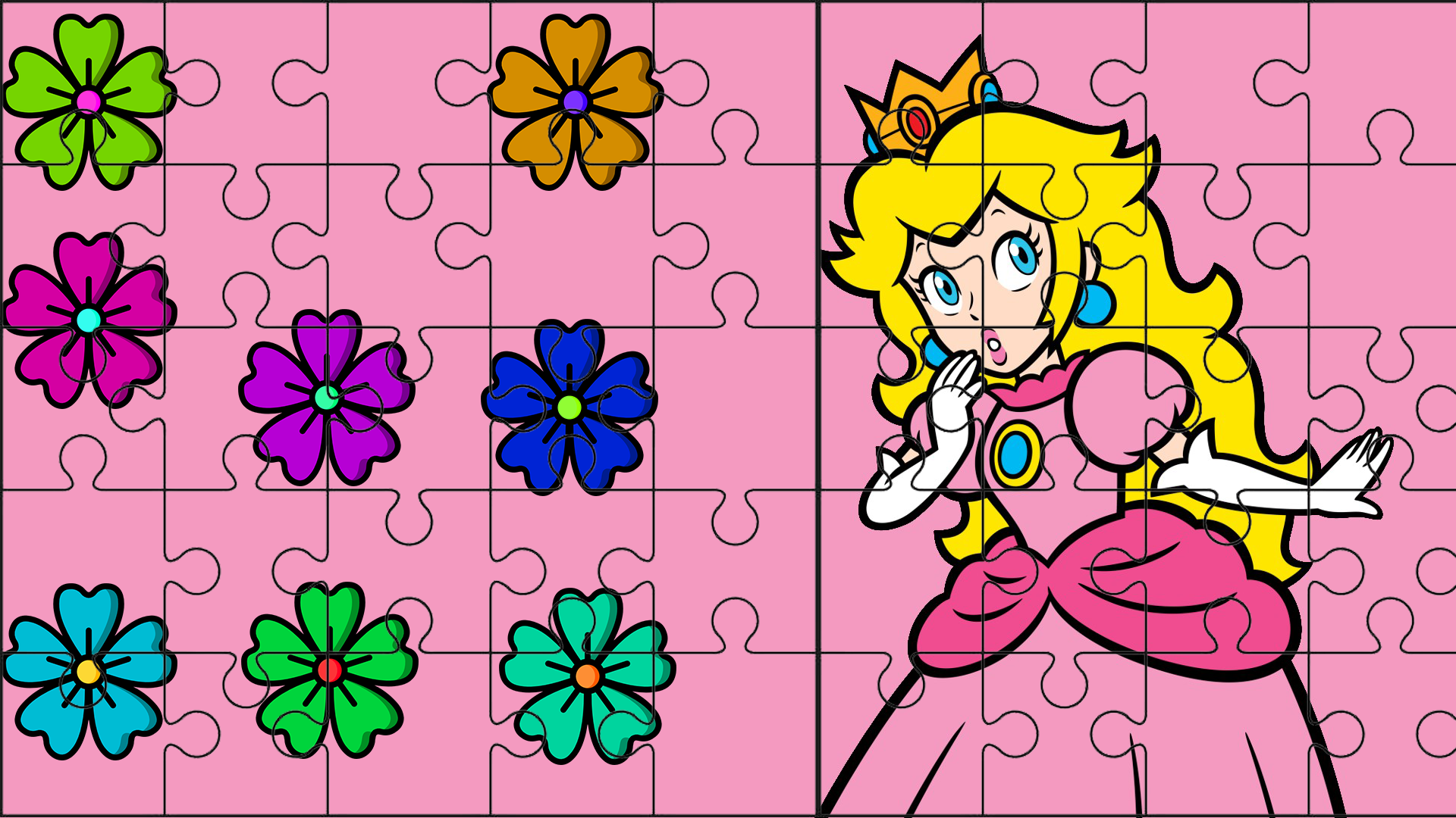 Princess Peach Jigsaw Puzzle mobile android iOS-TapTap