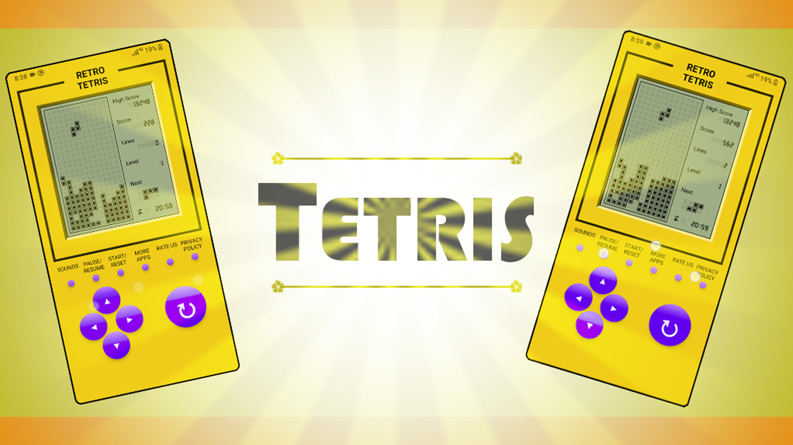 Retro Tetris Classic Game android iOS-TapTap