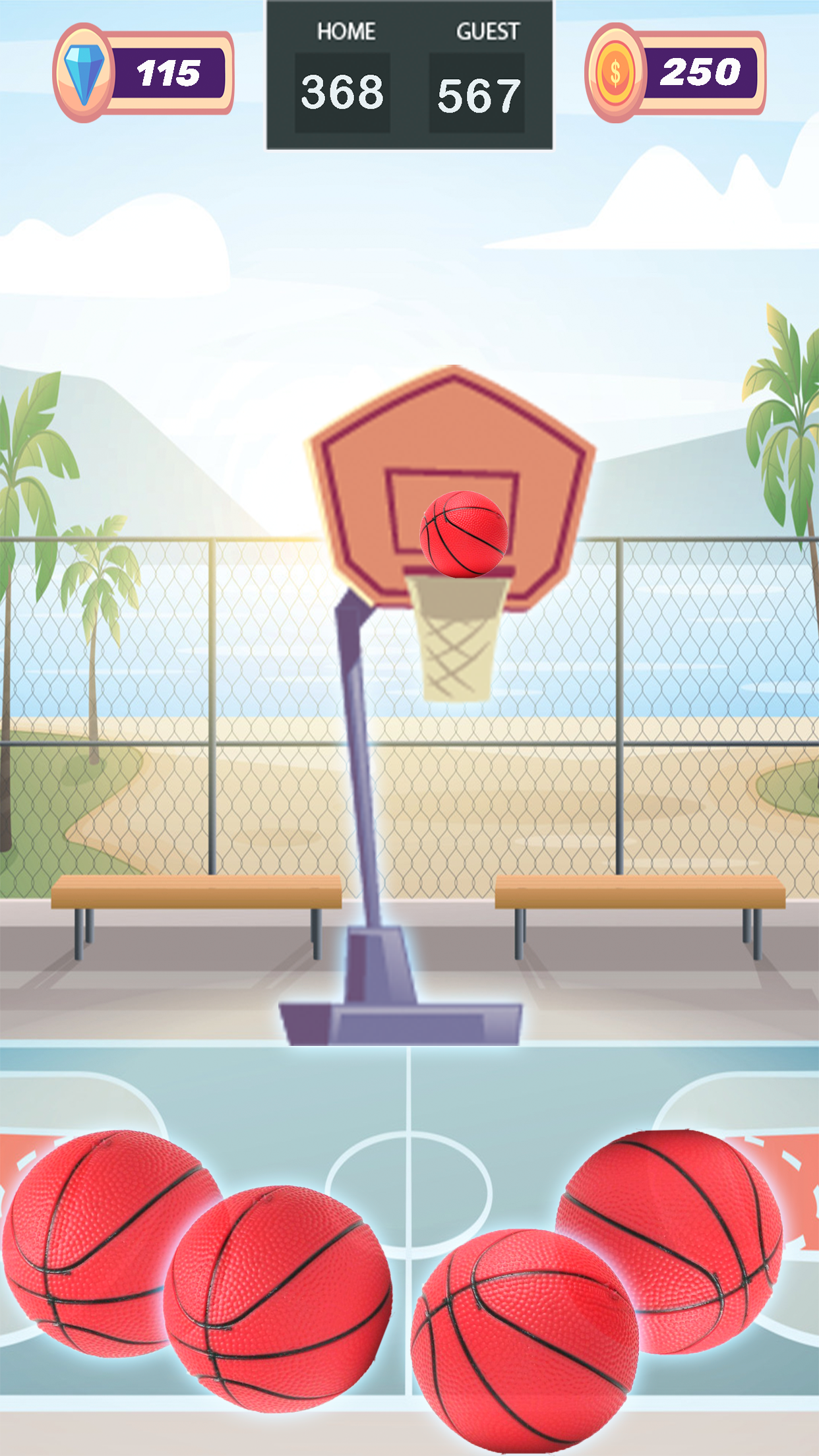 BASKETBALL COACH HOOP GAME. android iOS-TapTap