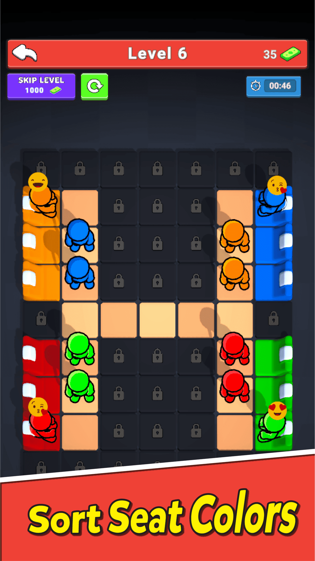 Seat Color Sort Jam 3D Puzzle for Android/iOS - TapTap