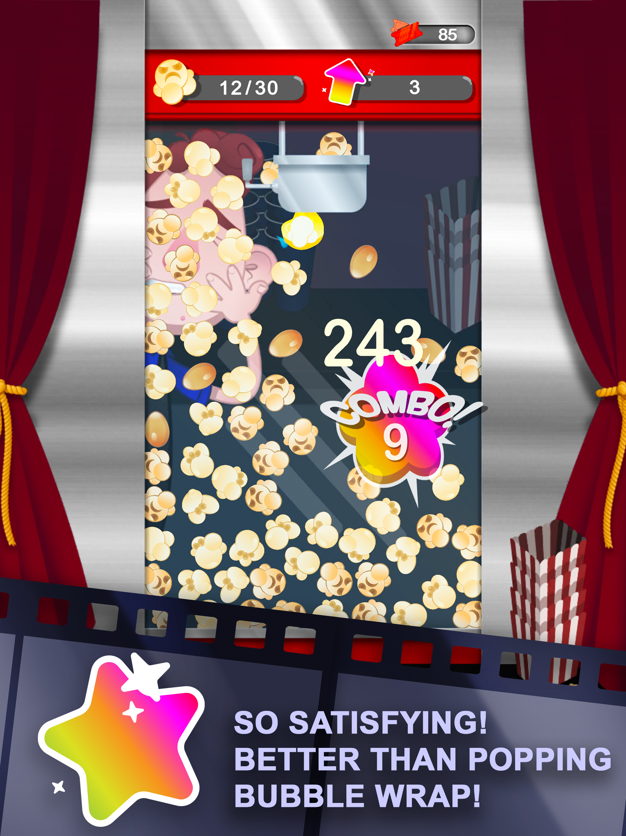 Popcorn Invasion: Tapping Game android iOS apk download for free-TapTap