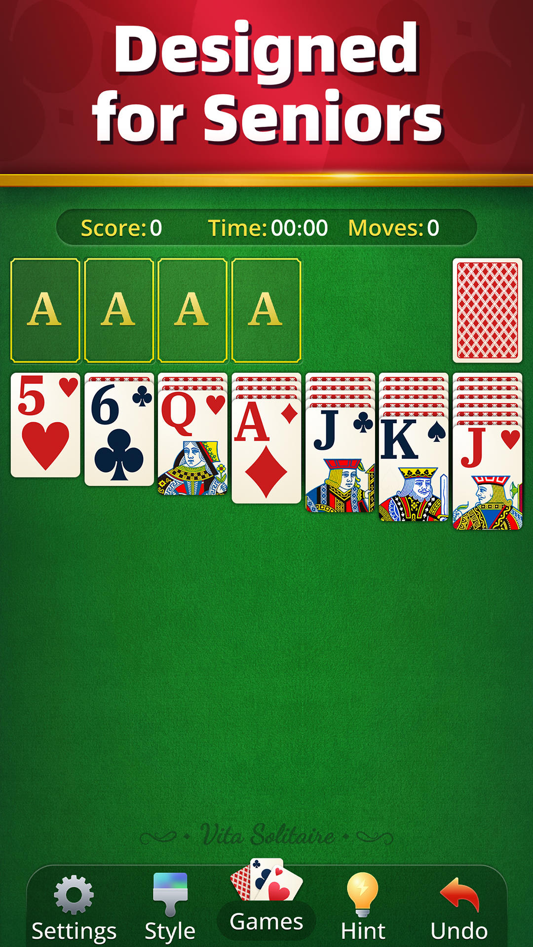 Vita Solitaire for Seniors for Android/iOS - TapTap