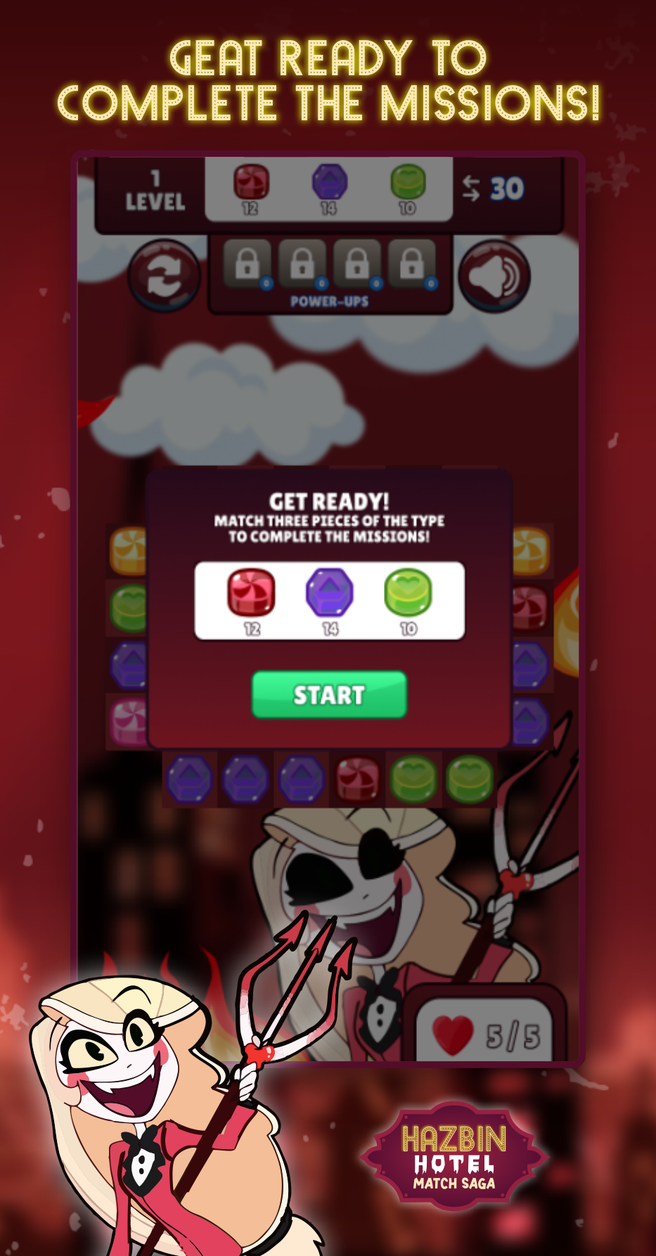 Hazbin Hotel Match Saga android iOS-TapTap