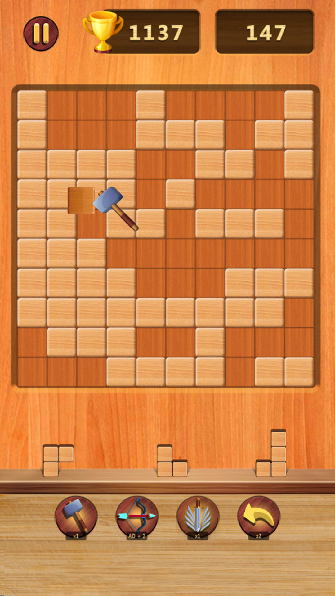 wood brick block puzzle 3d android iOS-TapTap