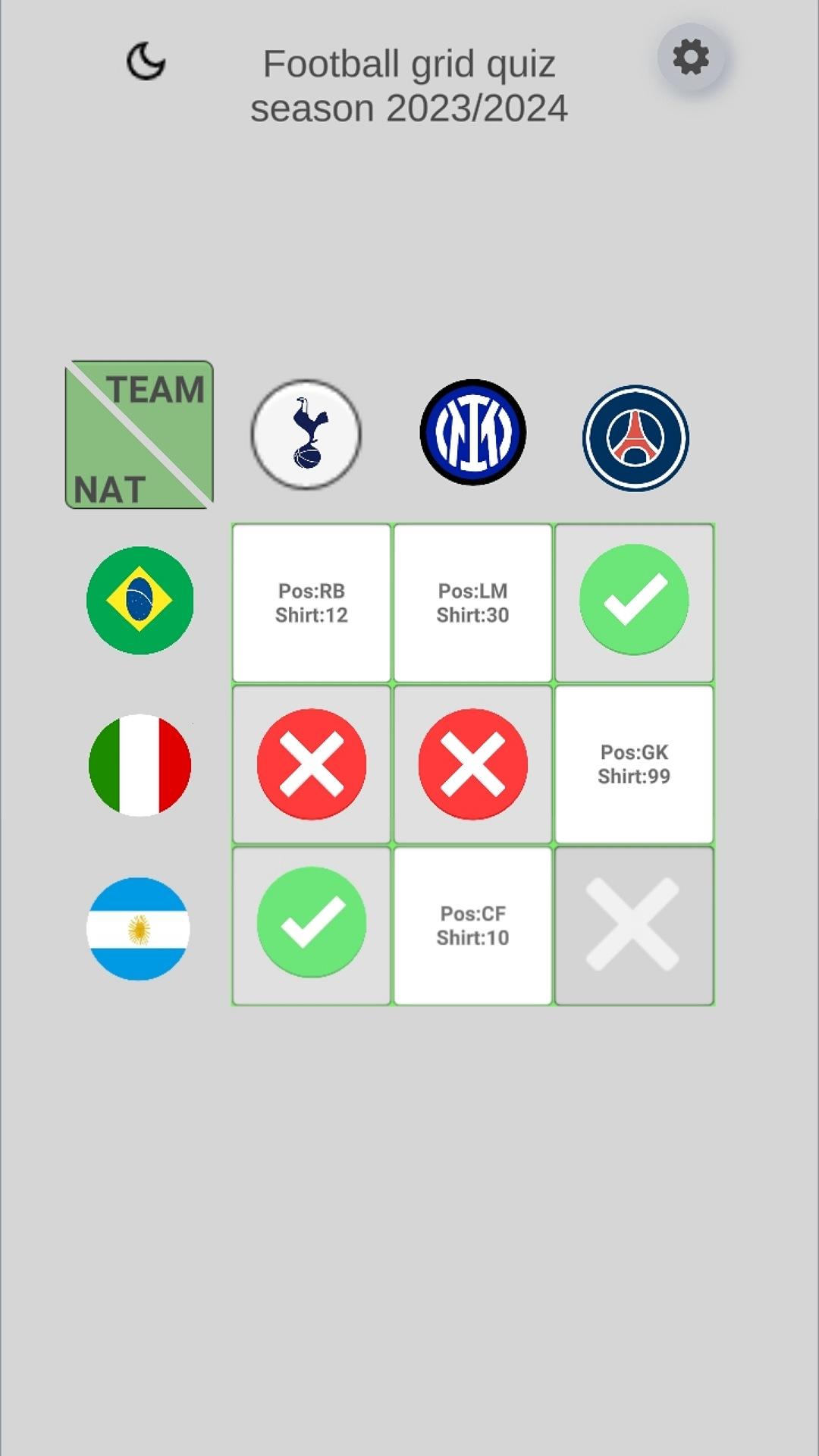 Football grid quiz android iOS apk download for free-TapTap