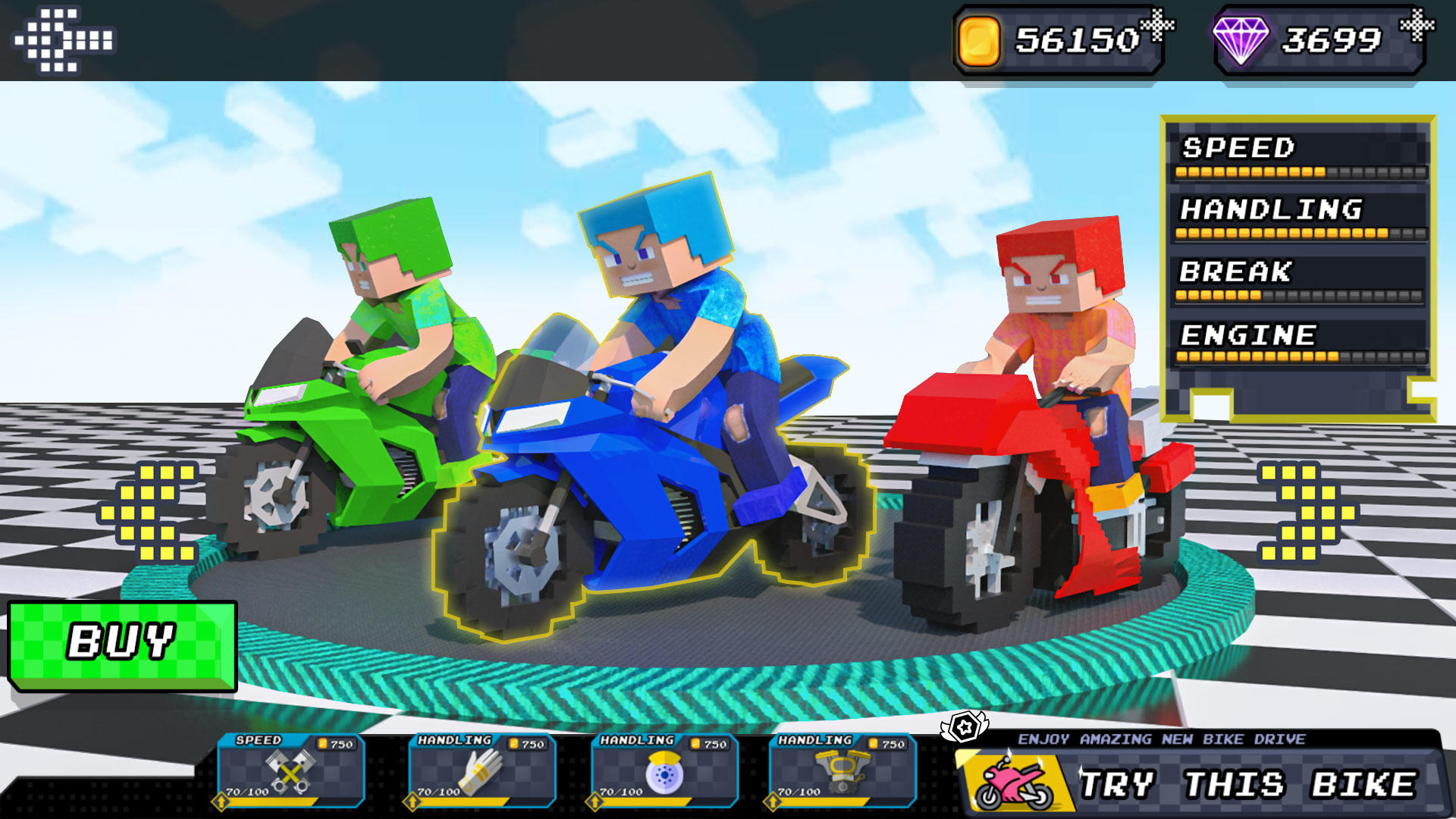 Blocky Bike Rider: Moto Racing android iOS apk download for free-TapTap