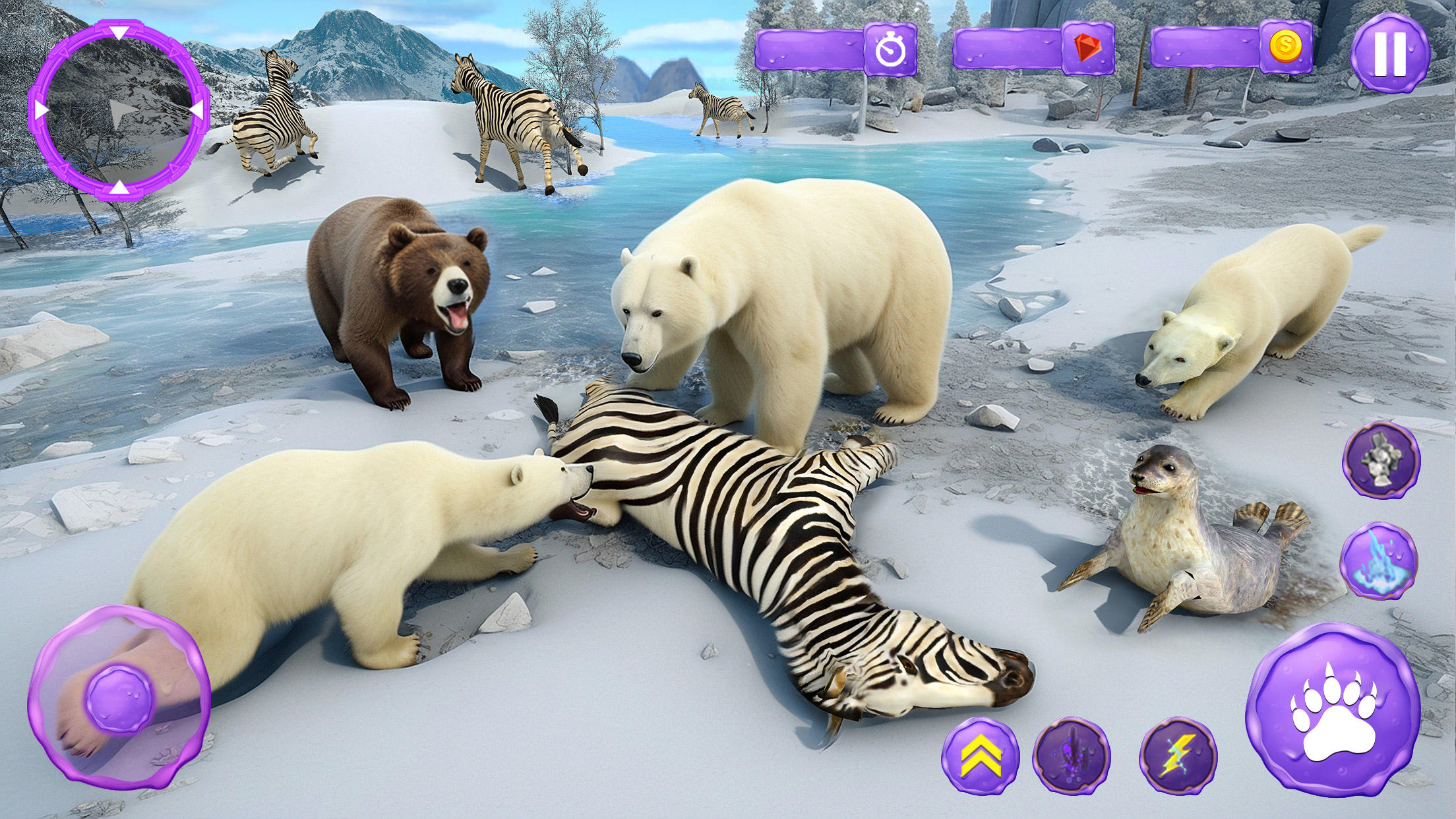 Arctic Polar Bear Family Sim android iOS apk download for free-TapTap