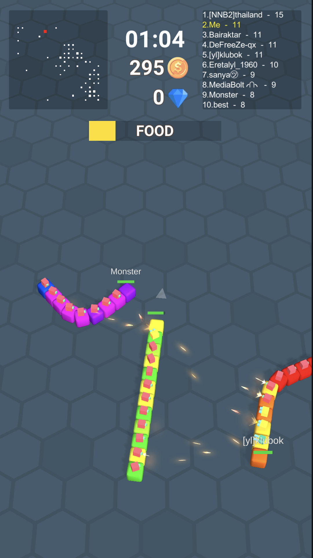 Shooting Cubes Block Worm Game android iOS-TapTap
