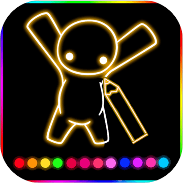 Coloring Wobbly Life Neon mobile Android apk download for free-TapTap